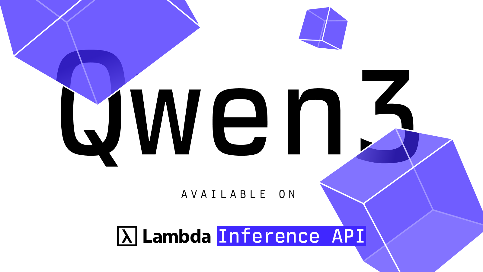 Qwen3 32B is available on Lambda's Inference API